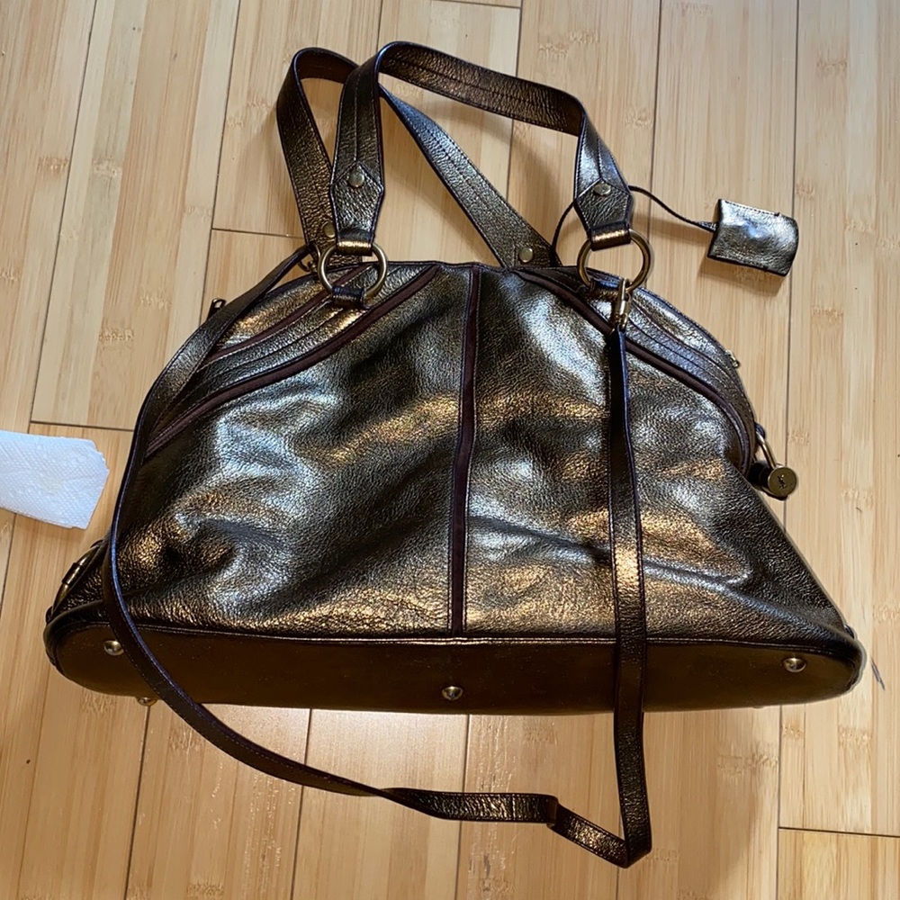 Ysl Saint Laurent Shoulder Duffle Bag W Long Strap - Gem